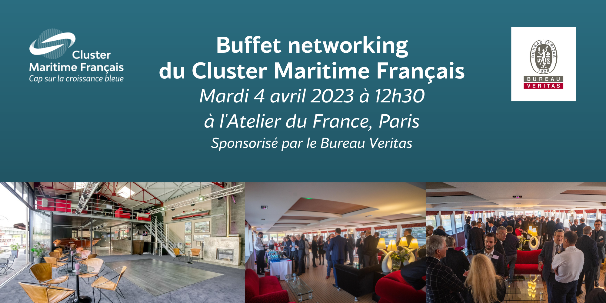 Buffet networking du CMF à Paris - Cluster Maritime Français